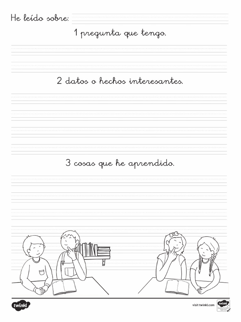 ES T L 1892 Preguntas Sobre La Lectura No Ficcion Ficha de Actividad ...