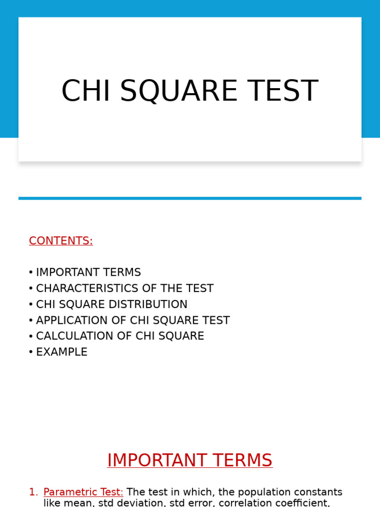 Understanding Chi Square Test Basics | PDF | Chi Squared Test | Chi ...