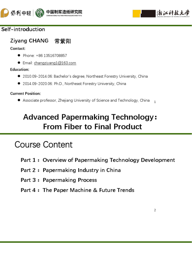 6.ziyang CHANG-Paper Making Technology | PDF | Cogeneration | Paper