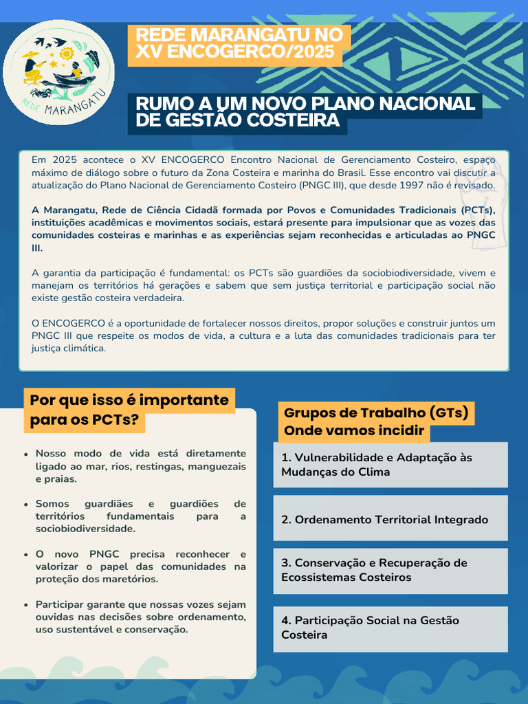 Rede Marangatu no XV ENCOGERCO 2025 | PDF | Sustentabilidade ...