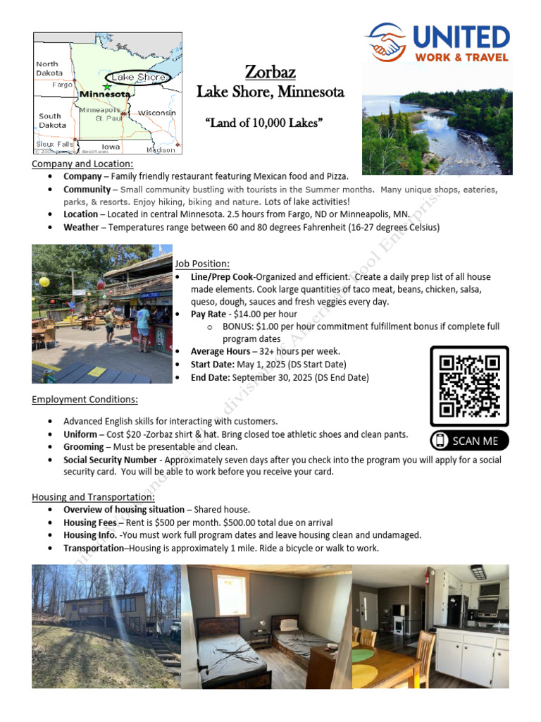 Info Sheet Zorbaz Lake Shore MN 2025 | PDF