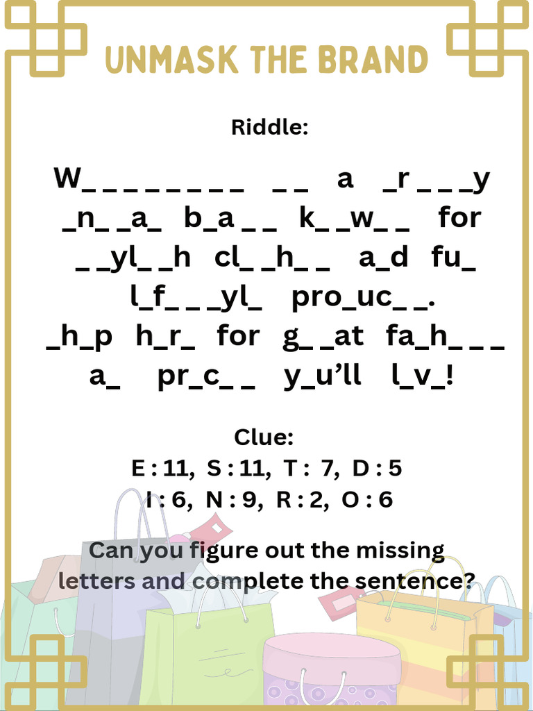 Brand Riddle PDF | PDF