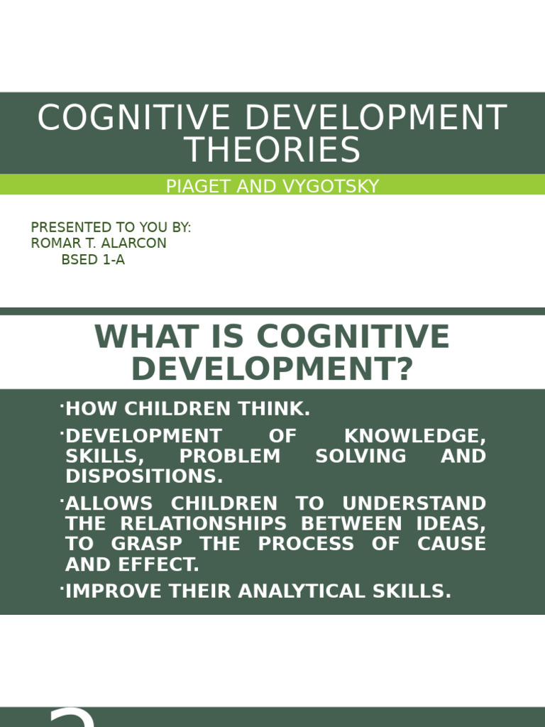 Piaget and Vygotsky's Cognitive Theories | PDF | Cognitive Development ...