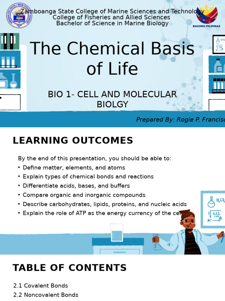 Chemical Foundations of Life in Biology | PDF | Acid | Chemical Substances