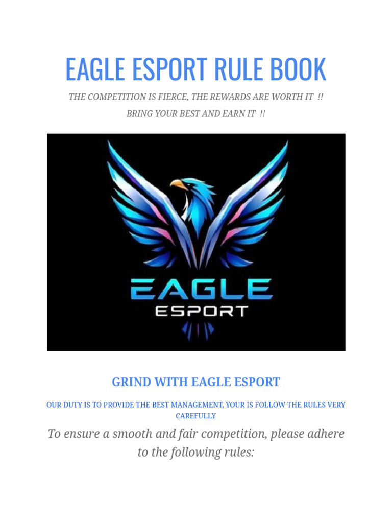 Eagle Esport Rule Book Overview | PDF