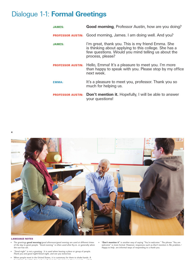 B Dialogues Everyday Conversations English Lo 0-6-9 | PDF