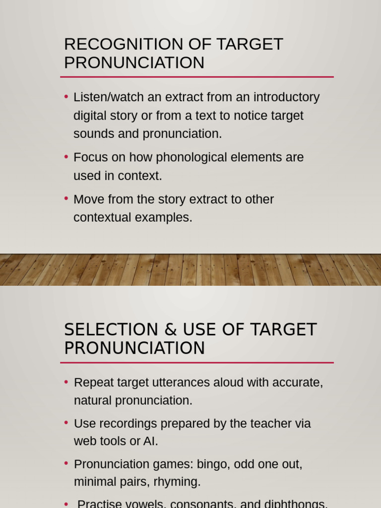 Mastering Target Pronunciation Techniques | PDF