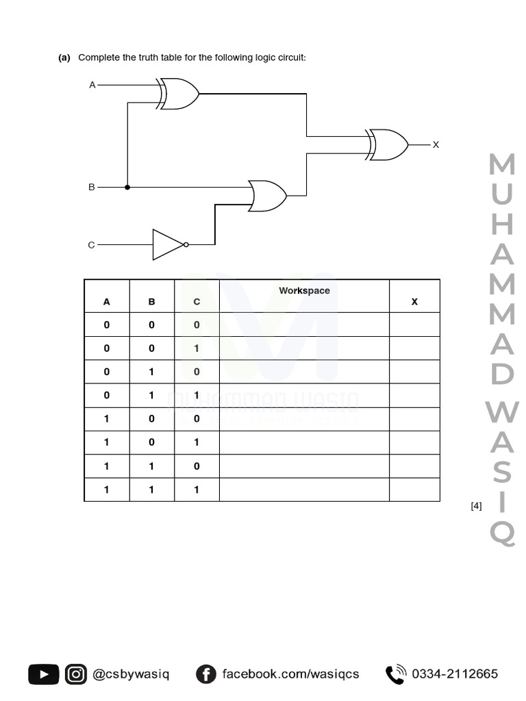 Logic Circuit Design and Truth Tables | PDF | Logic Gate | Electrical ...