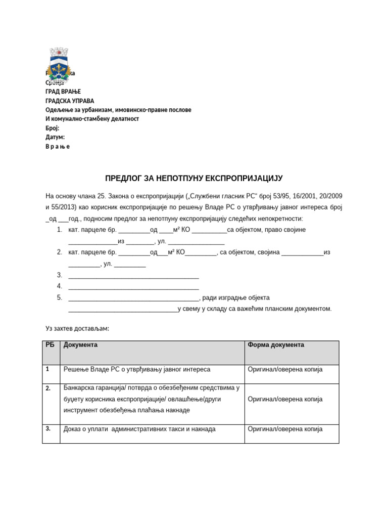 Obrazac Broj 4 | PDF