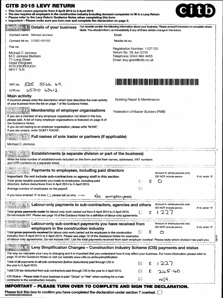 Levy Returns 2018-10-09 (920003343) | PDF | Payroll | Business