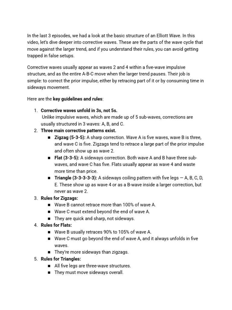 Elliott Wave - Episode 4 | PDF | Chess Theory | Chess