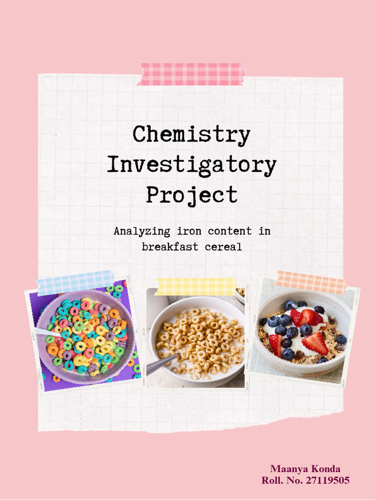 Iron Content Analysis in Breakfast Cereals | PDF | Filtration | Iron