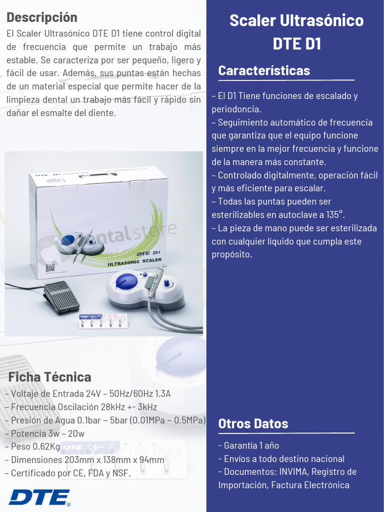 Ficha Tecnica D1 DTE | PDF
