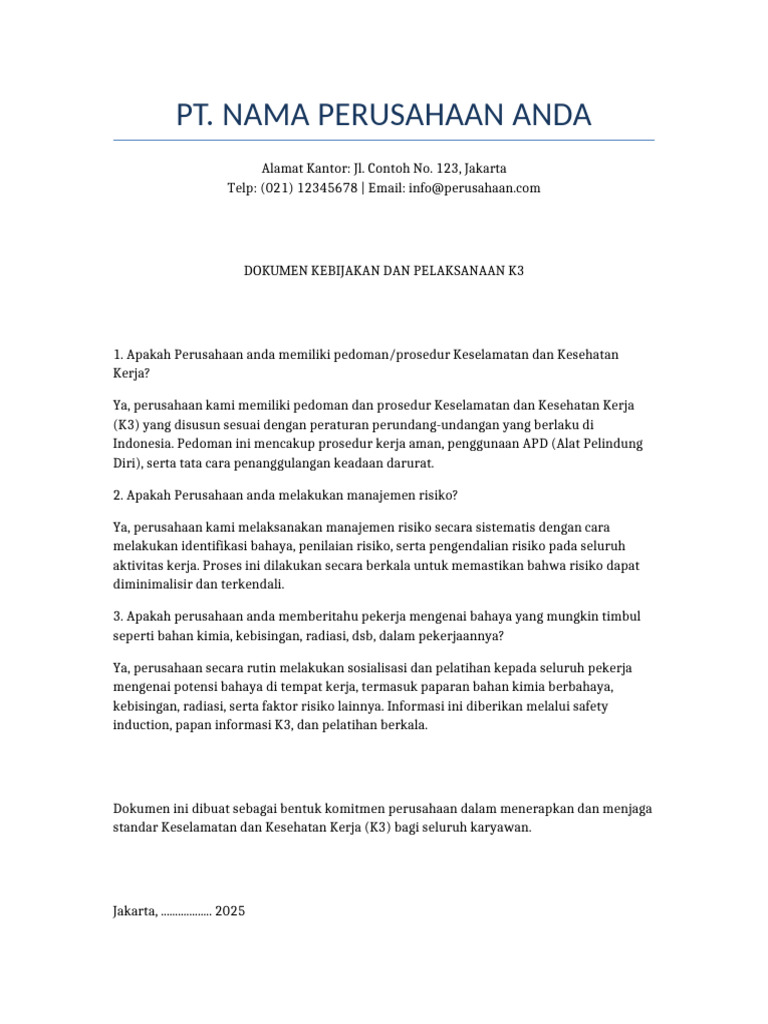 Dokumen_K3_QnA | PDF