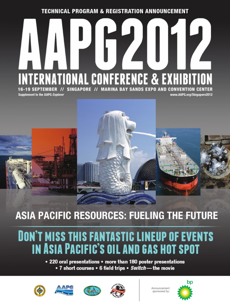 AAPG 2012 ICE Singapore Event Guide | PDF | Petroleum Reservoir | Petroleum