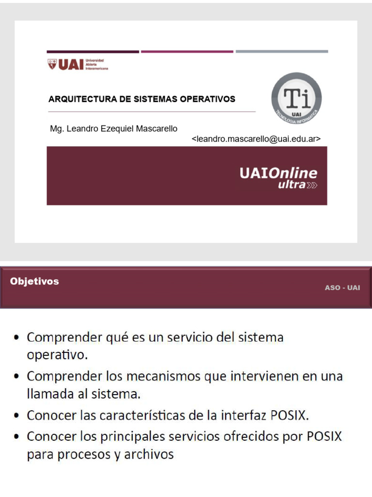 Arquitectura de Sistemas Operativos - Clase So | PDF | Archivo de ...