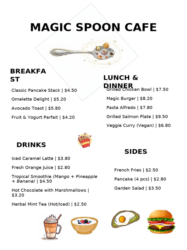 Magic Spoon Cafe | PDF