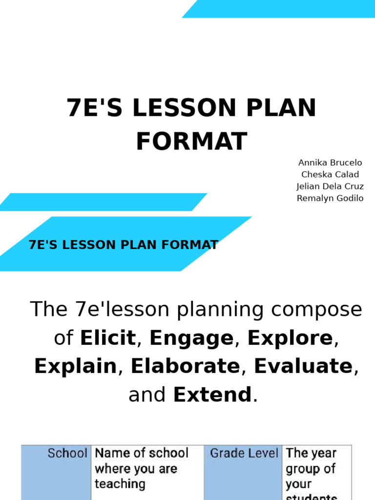7es-Lesson-Plan-Format 20250924 122356 0000 | PDF