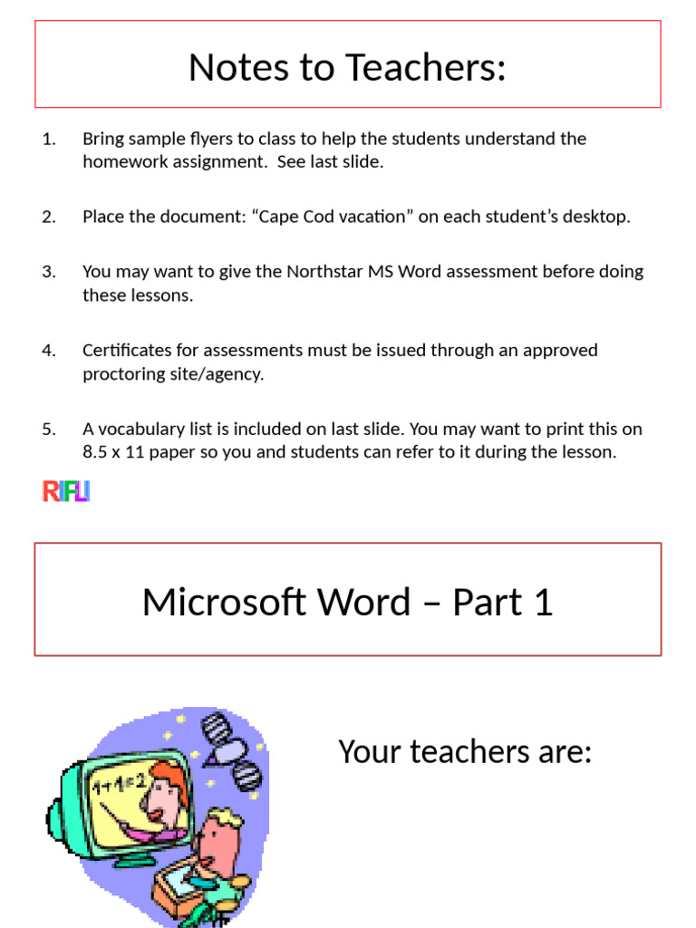 Microsoft Word Lesson Plan for Teachers | PDF | Microsoft Word | System ...