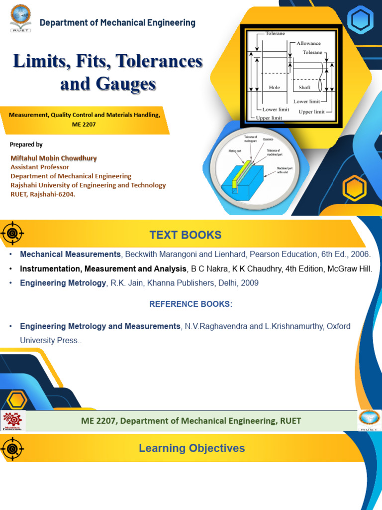 Limits, Fits, and Tolerances in Engineering | PDF | Engineering ...