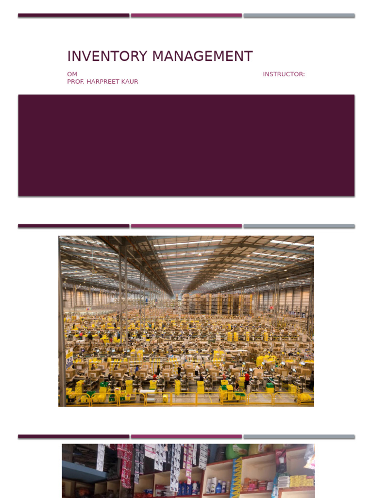Inventory Management | PDF | Logistics | Business Economics