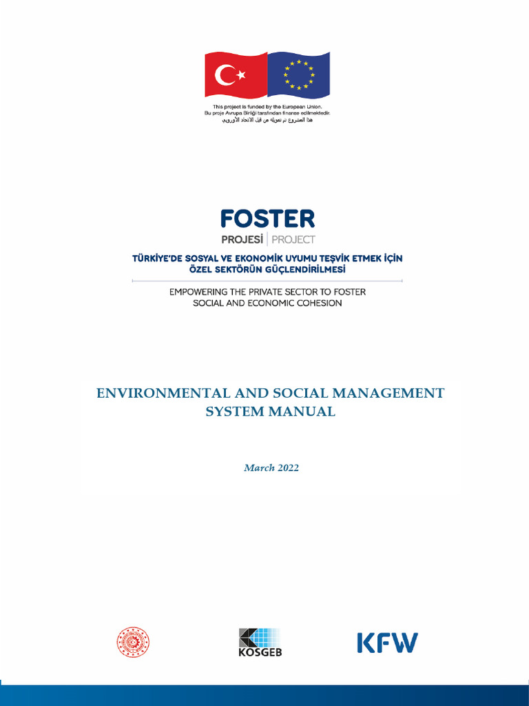 Environmental and Social Management Manual | PDF | Waste | Occupational ...