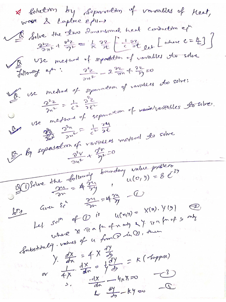 Separation of Variables | PDF