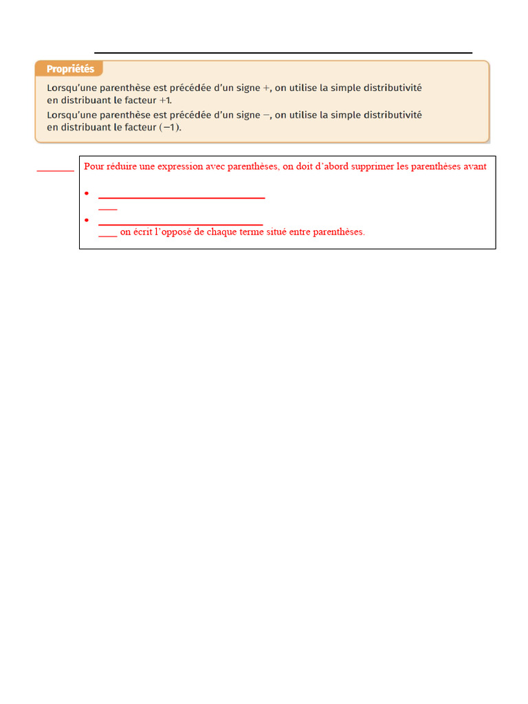 3 25-26 Cl1 (10) Suppression Parentheses Cours | PDF