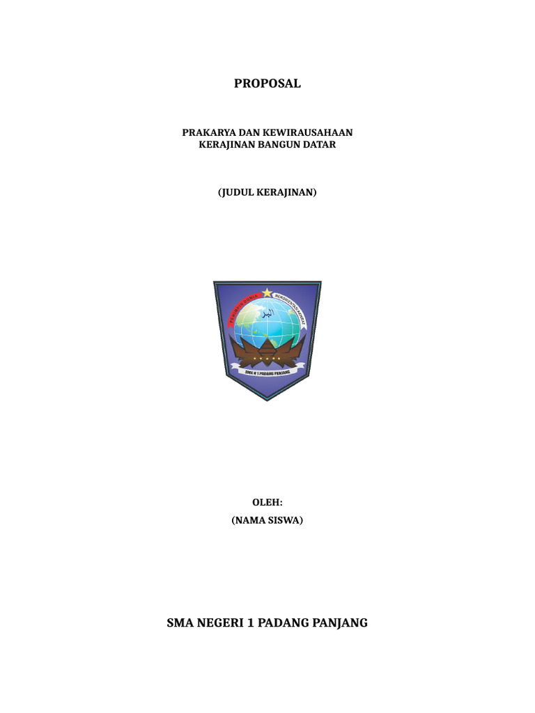 Cover Proposal Pkwu | PDF