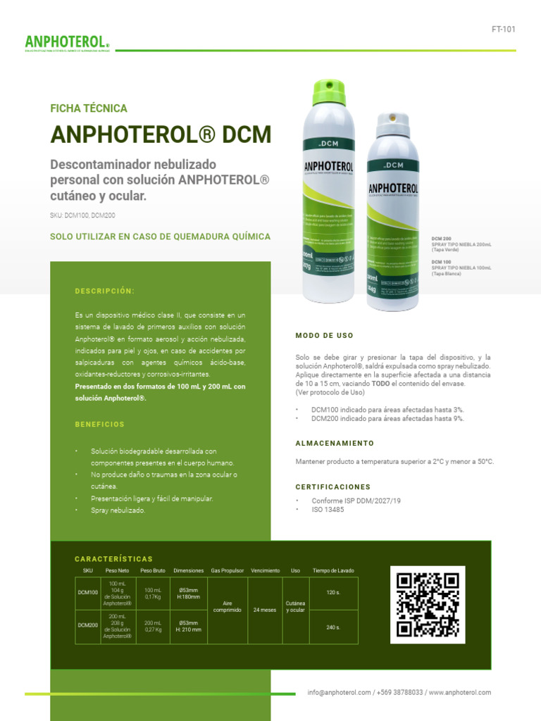 Ficha Técnica de Anphoterol DCM | PDF