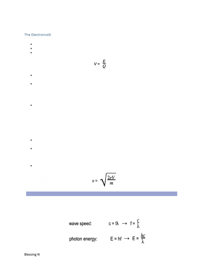 22.1.2 The Electronvolt | PDF