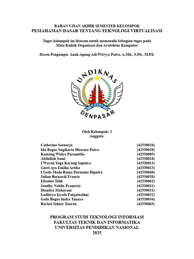 Pemahaman Dasar Tentang Teknologi Virtualisasi | PDF