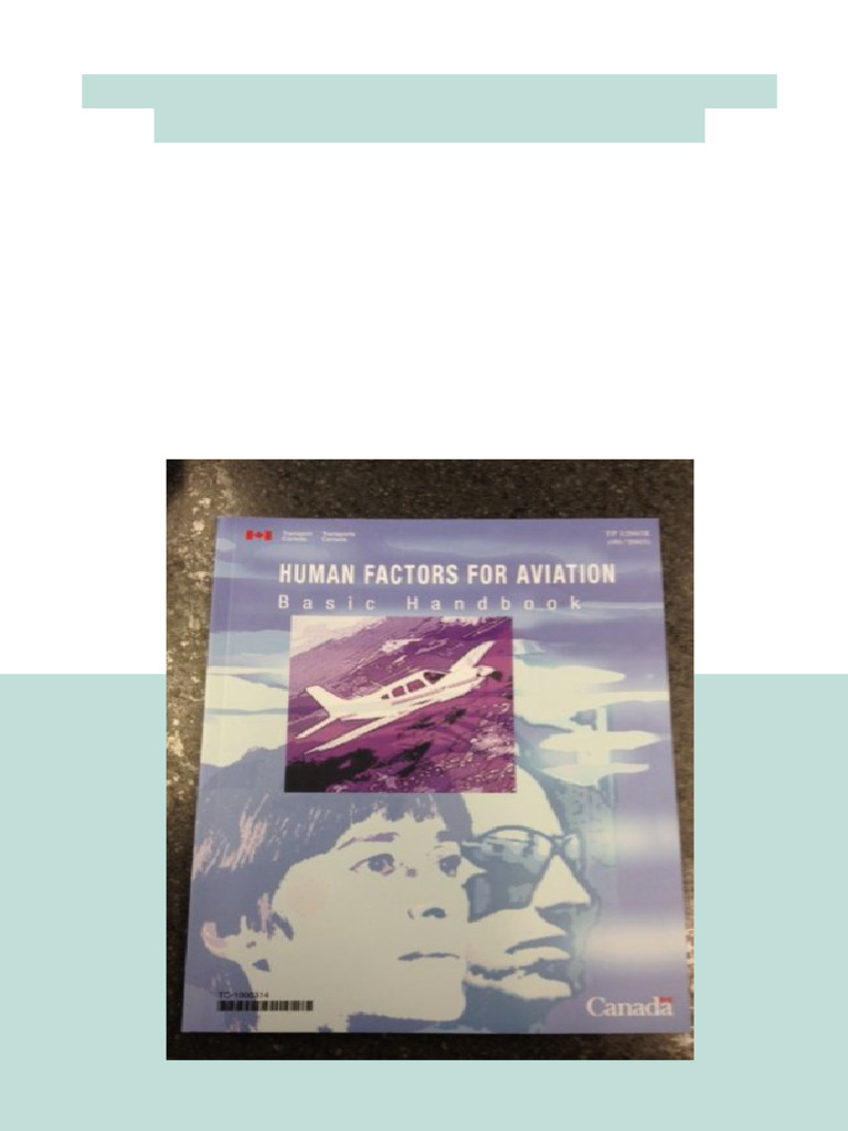 Human Factors for Aviation Basic Handbook 1996th Edition Transport Canada sample | PDF