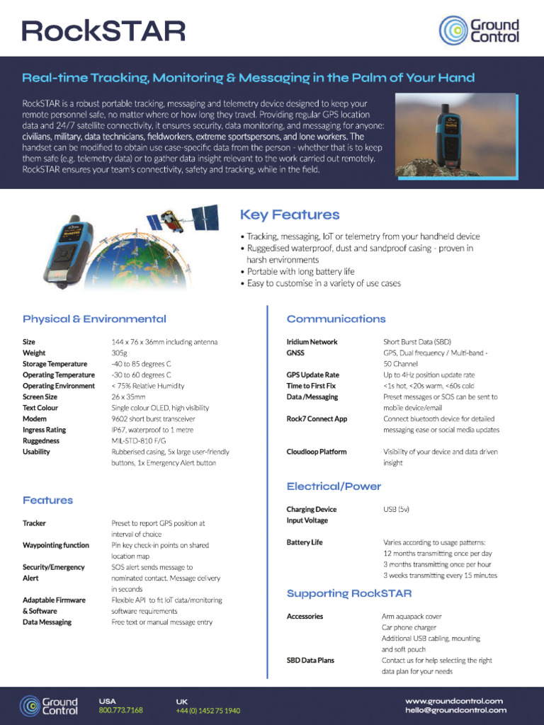 RockSTAR Data Sheet Small | PDF