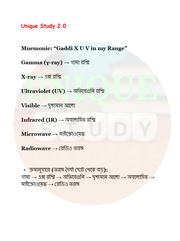 Unique Study | PDF