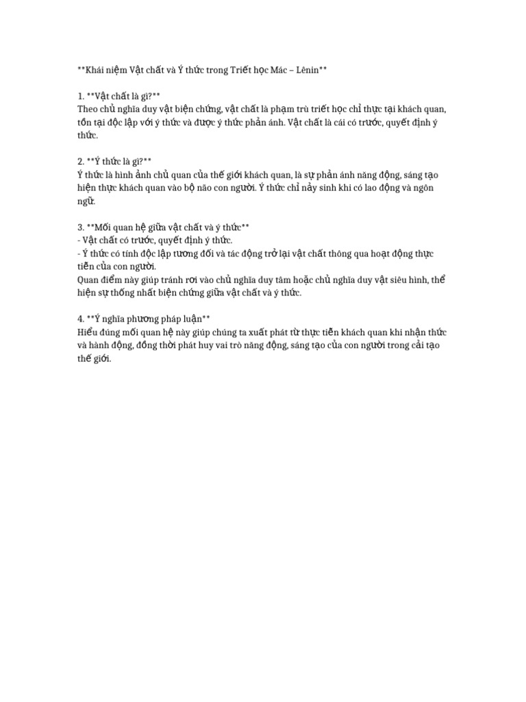 Vat Chat Va y Thuc | PDF