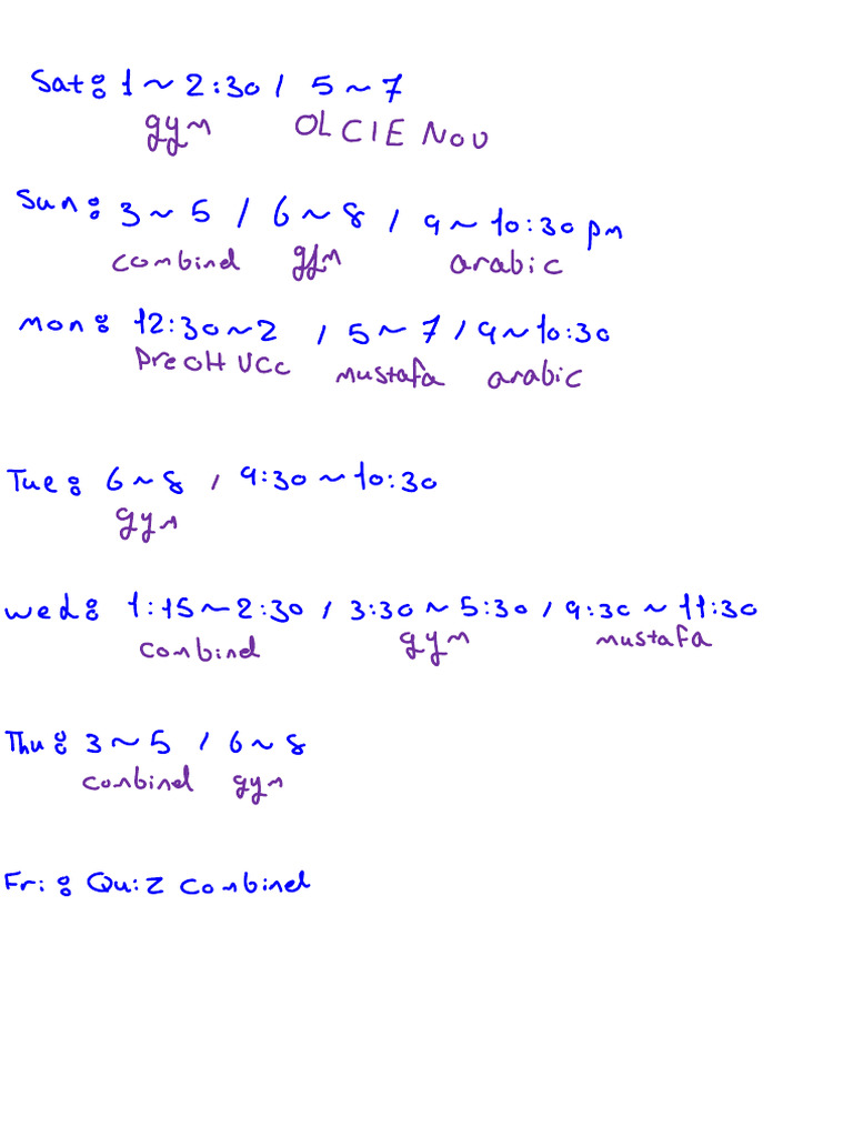 Amr Schedule | PDF
