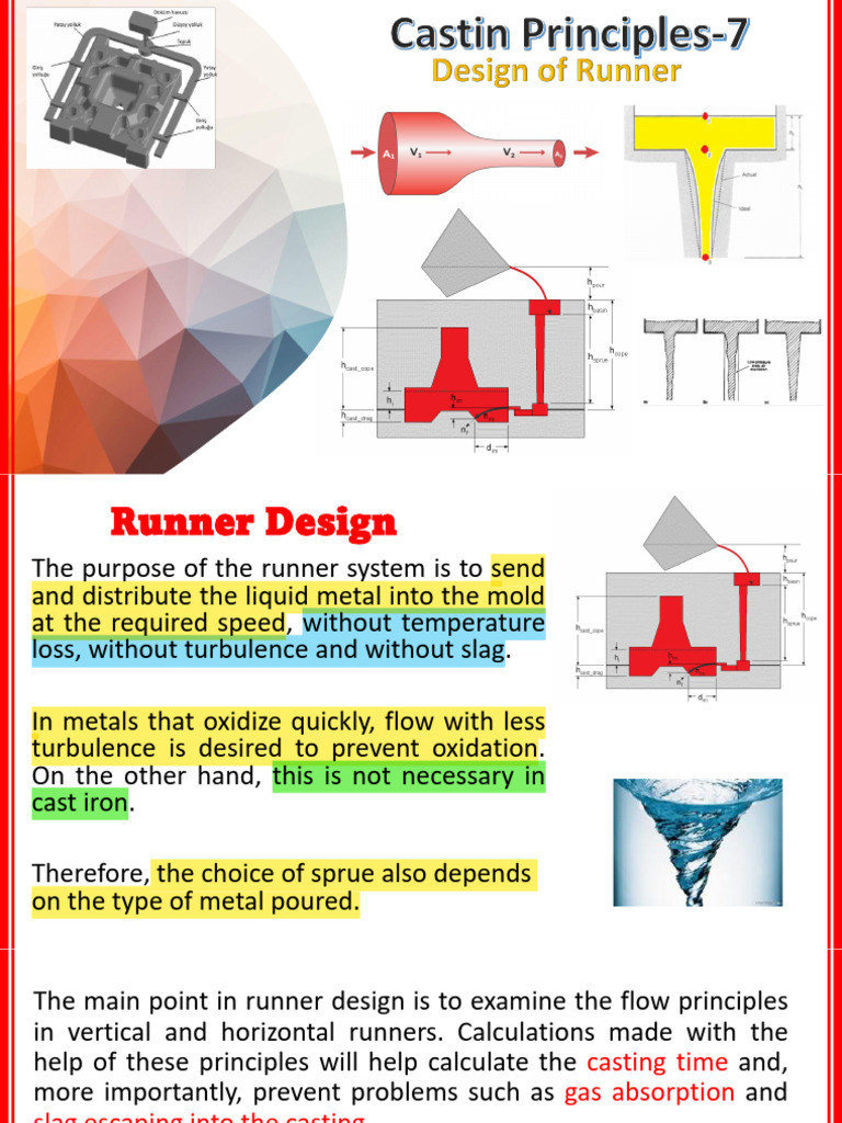 Runner Design Principles for Casting | PDF | Fluid Dynamics | Laminar Flow