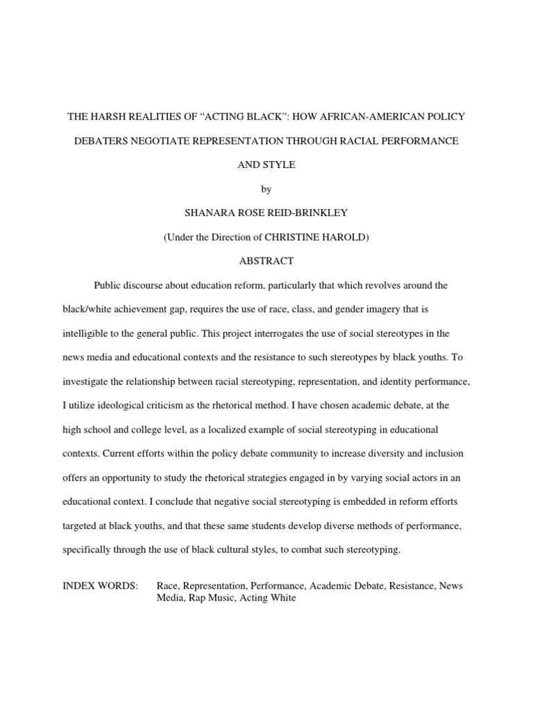 Reid-Brinkley Shanara R 200805 PHD | PDF | Race (Human Categorization ...