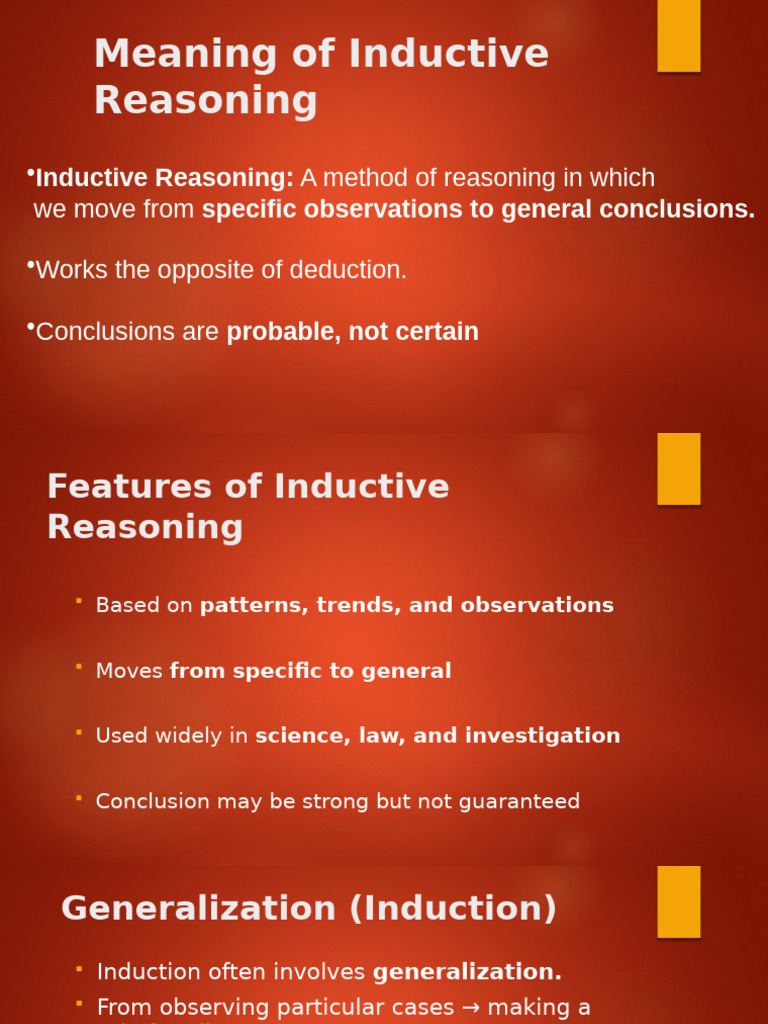 Meaning of Inductive Reasoning | PDF