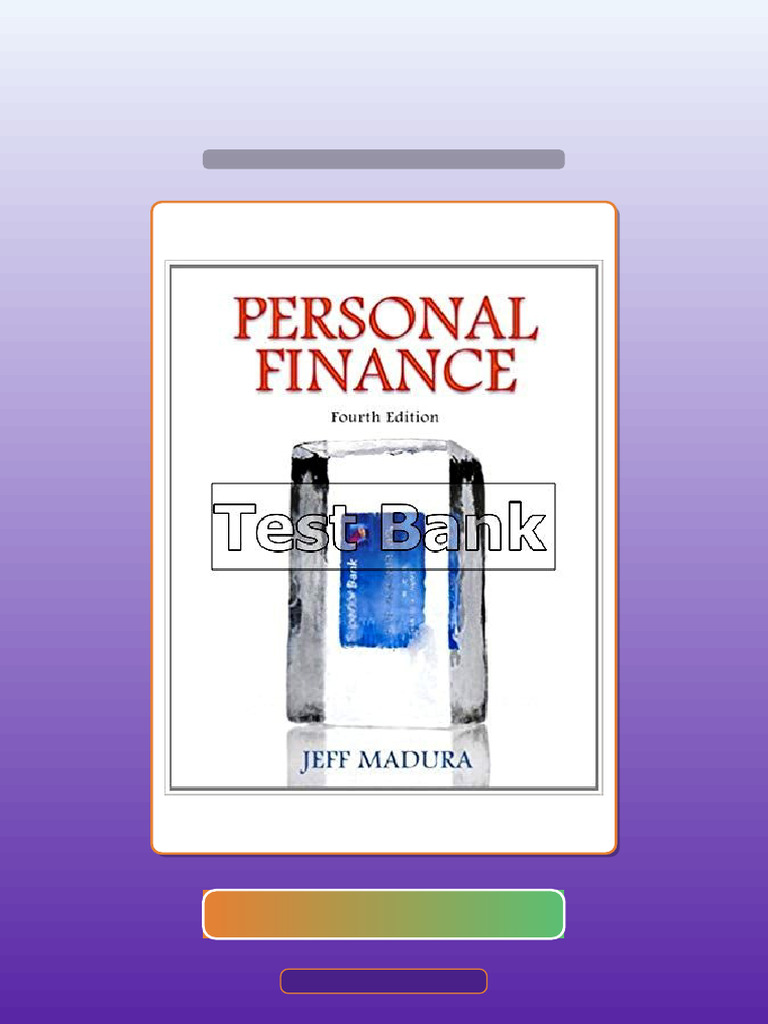 Complete Personal Finance 4th Edition Madura Verified | PDF | Investing ...