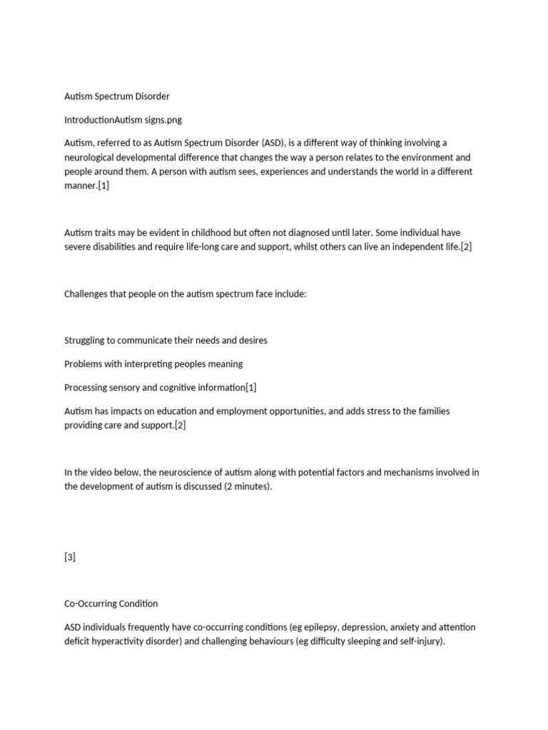 Autism Spectrum Disorder | PDF | Autism | Mental Disorder