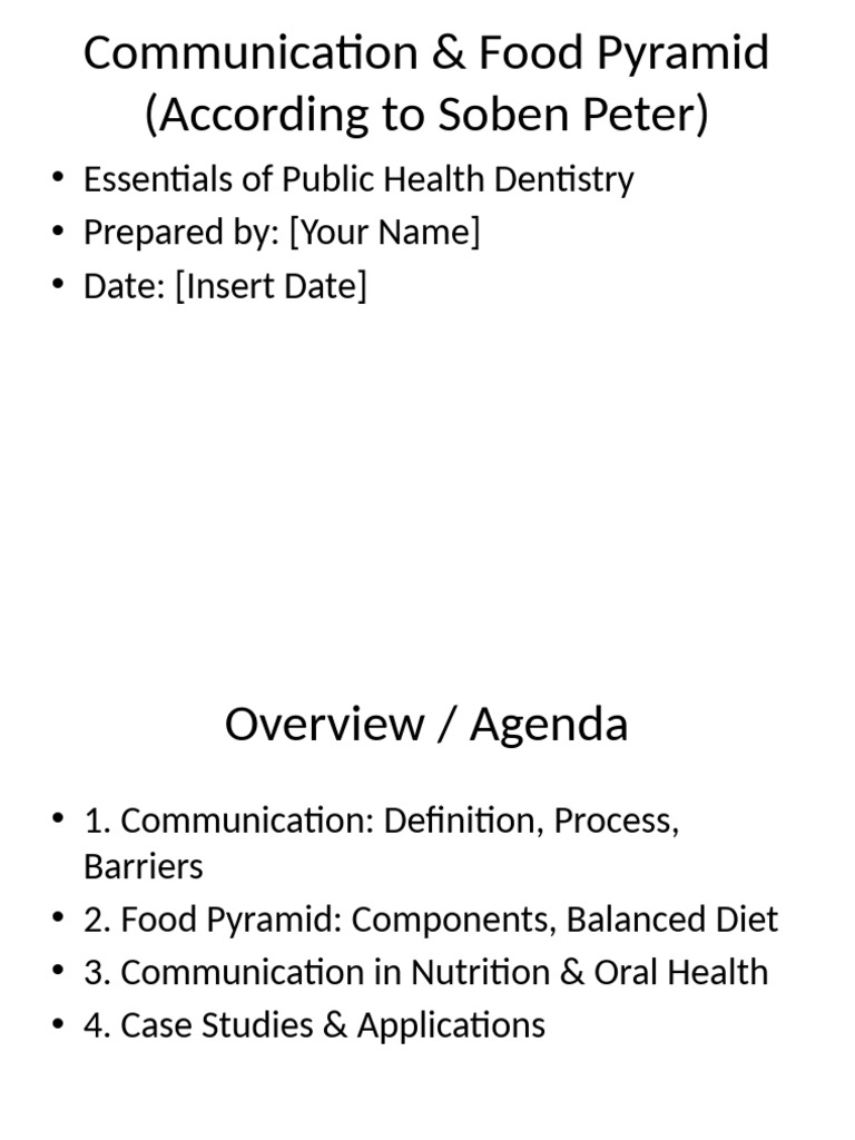 Communication and Food Pyramid Soben Peter | PDF | Communication ...