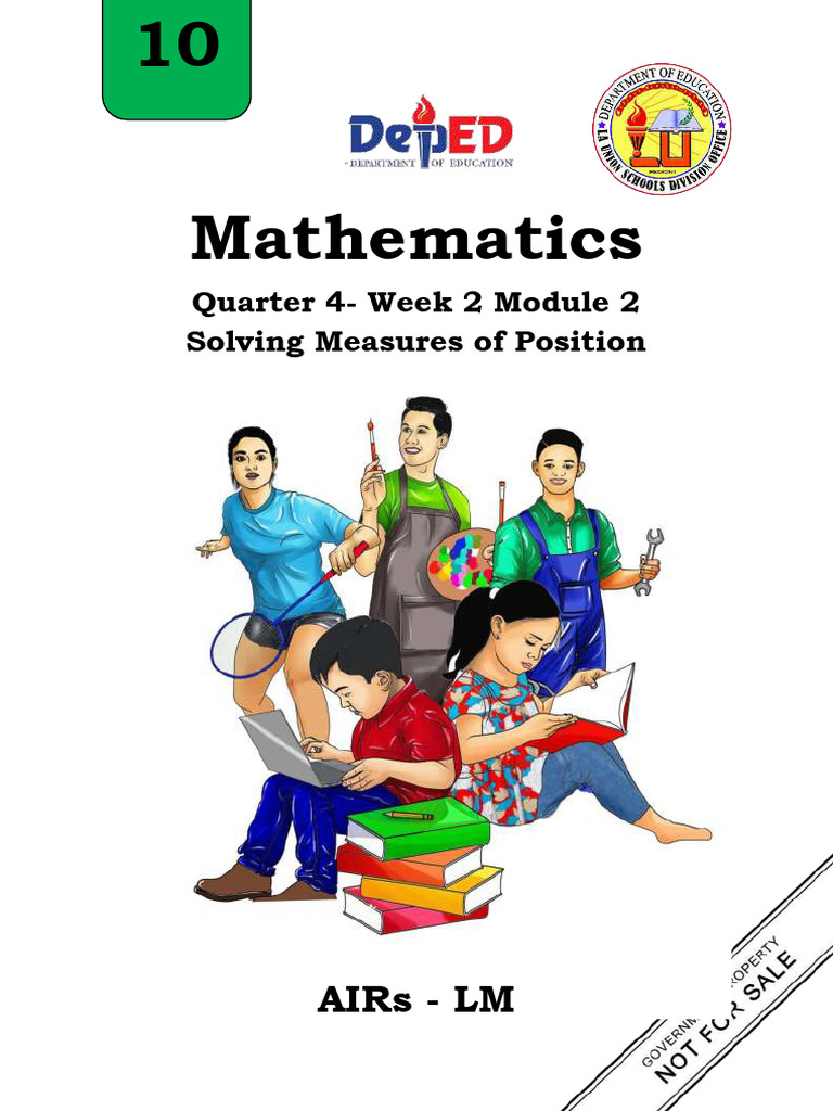 Airs LM Math 10 Quarter 4 Week 2 Module 2 Edited | PDF | Quantile ...