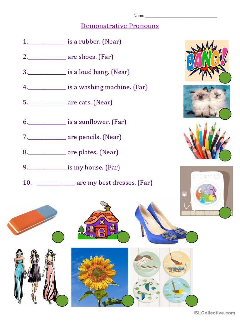 Demonstrative Pronouns | PDF