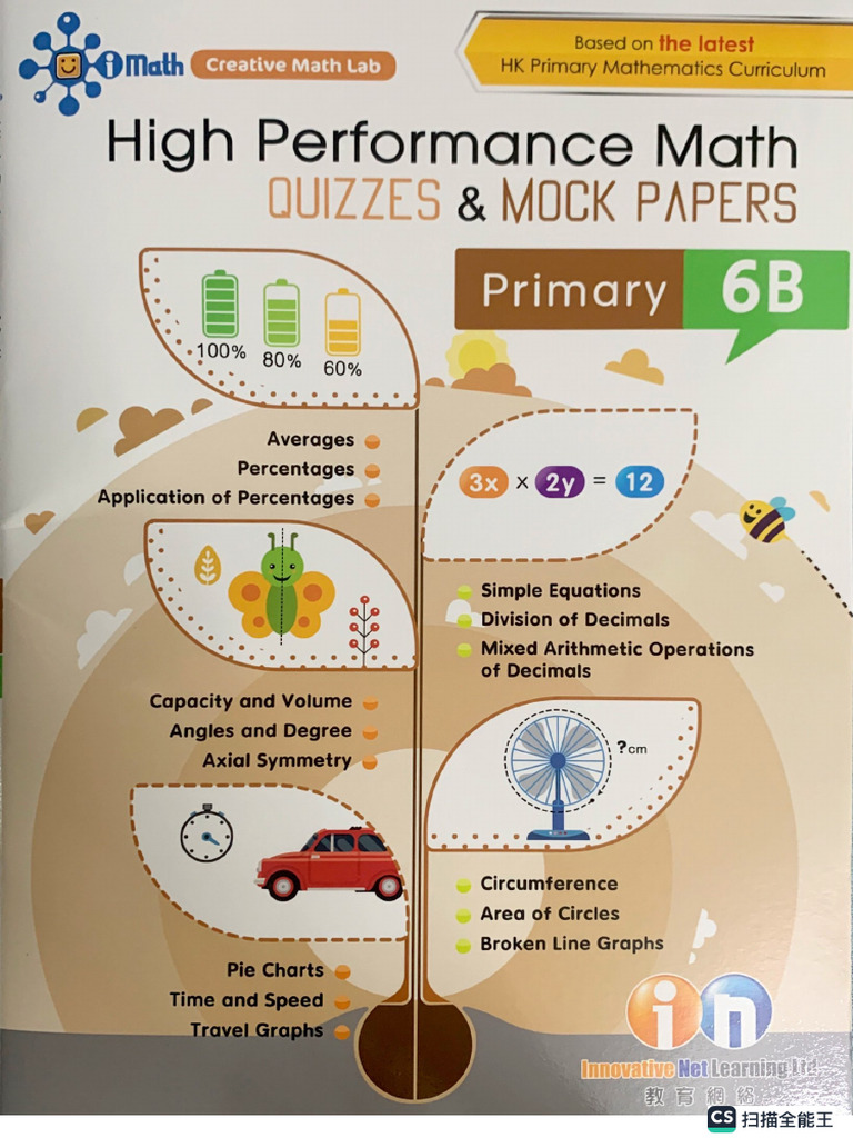IMath High Performance Math 6B Quizze & Mock Papers 6B 英數(FULL) | PDF