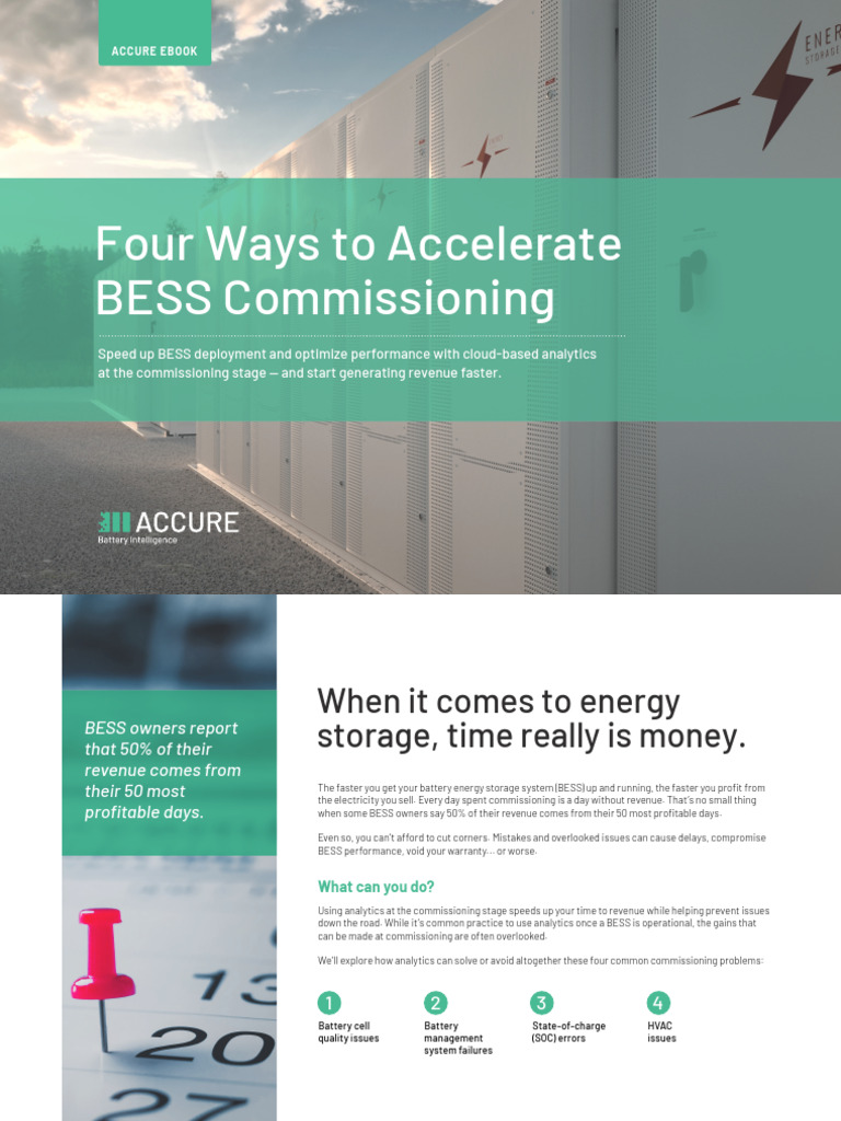 ACCURE Battery Intelligence Ebook BESS Commissioning | PDF | Analytics