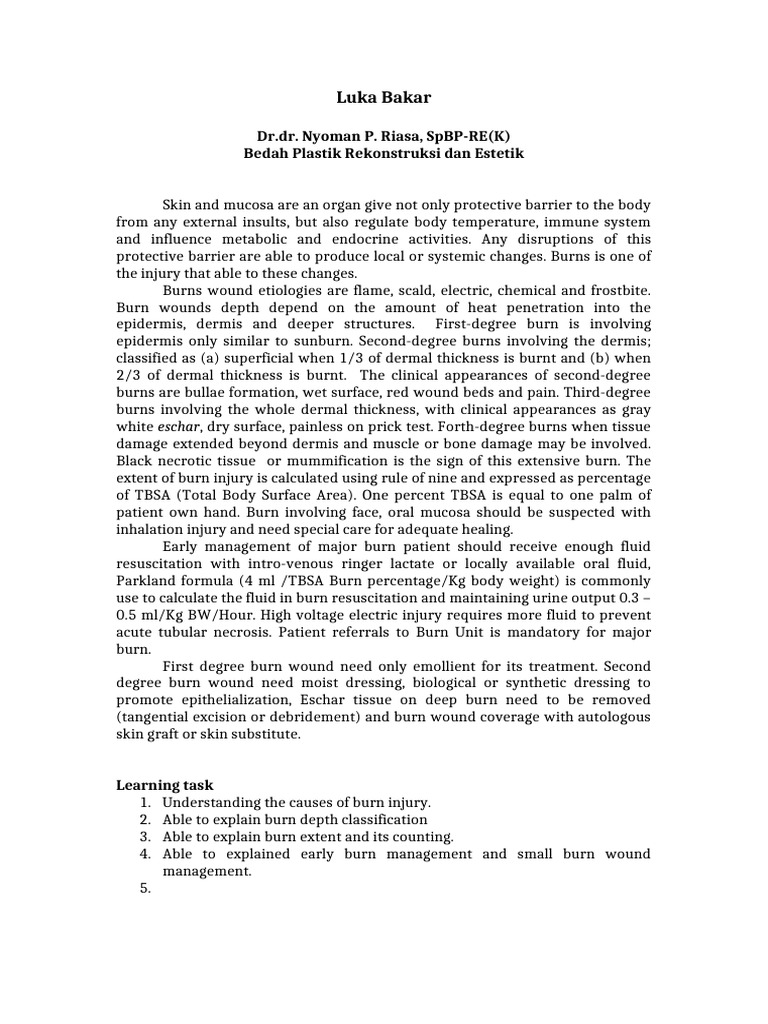 Skin and Soft Tissue Trauma | PDF | Burn | Wound