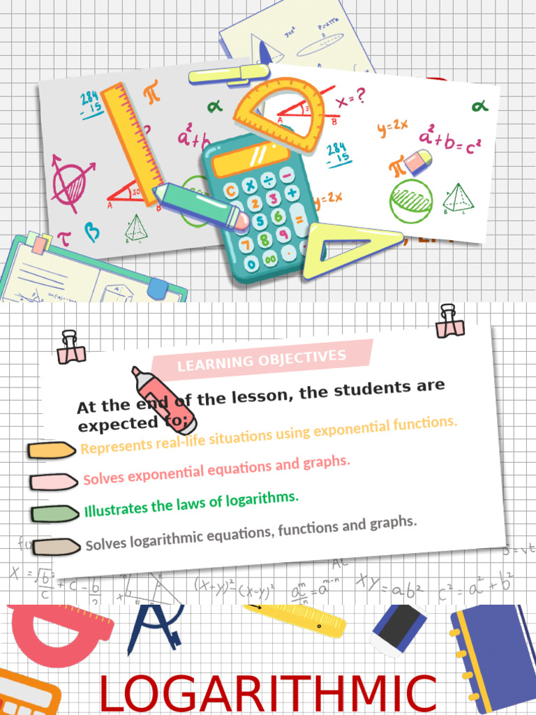 Logarithmic-Functions-Equations-and-Graphs | PDF | Logarithm | Exponentiation