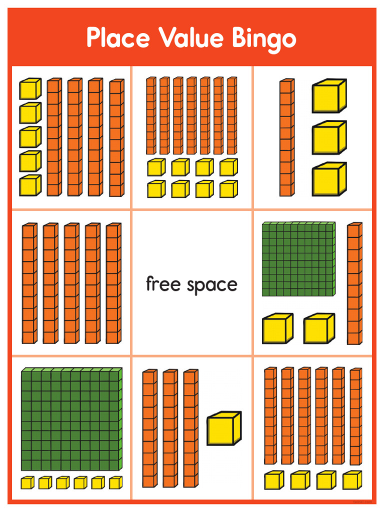 Color Place Value Bingo | PDF